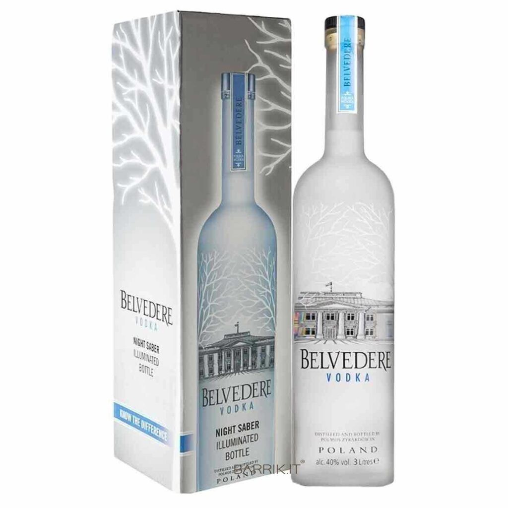 Vodka Belvedere Jeroboam Illuminator 3 LT – Barrik – Wine Shop | Antica Enoteca Saponaro